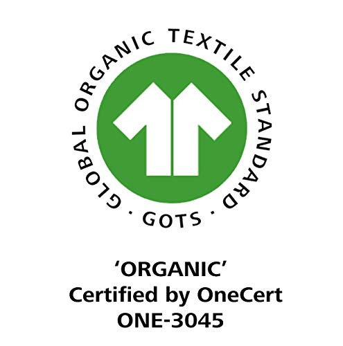 Bioweaves 100% Organic Cotton Banded Pillow Shams Soft Sateen Weave GOTS Certified – Standard/Queen Size, Set of 2, White & Navy
