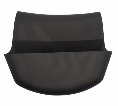 Handy Housewares Sink Caddy Saddle Flexible Sponge Holder - Fits Any Standard Double Kitchen Sink - Black (1 Pack)