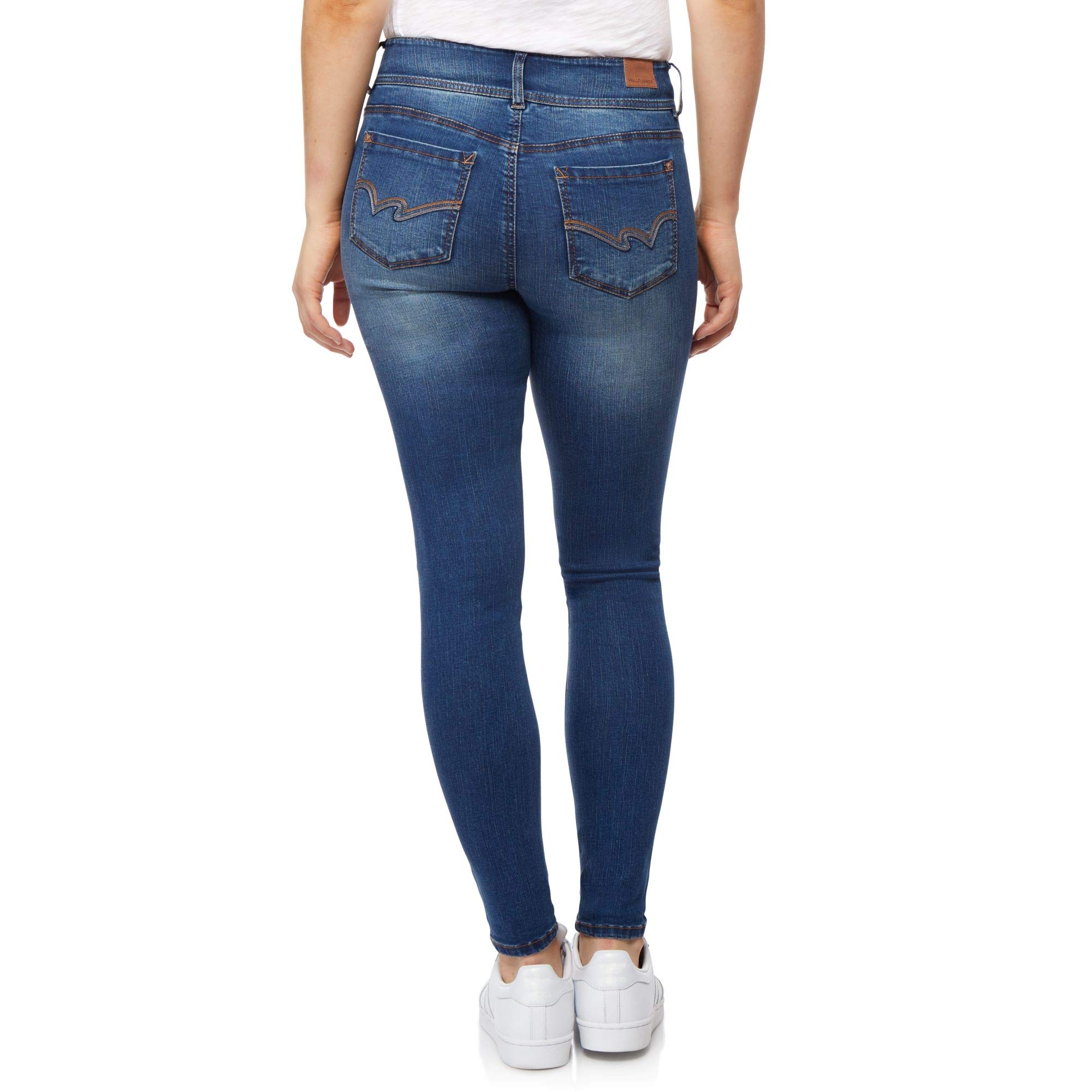 WallFlower Women's Flirty Curvy Skinny High Rise Insta Stretch Juniors Jeans (Standard and Plus), Pia, 11