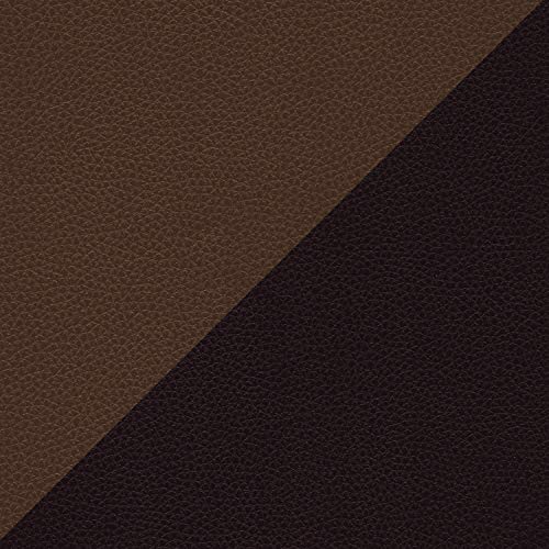 Lexicon Home Theater Seating, Manual Gliding Reclining Loveseat with Center Console, Cup Holders, 2-Seat Dual Loveseat Recliner for Living Room, Two-Tone Brown