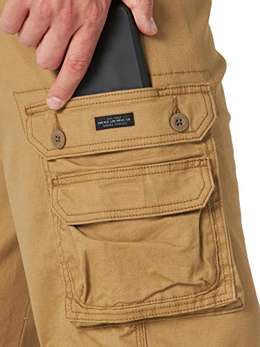 Lee Men's Wyoming Relaxed Fit Cargo Pant, Bourbon, 42W x 30L