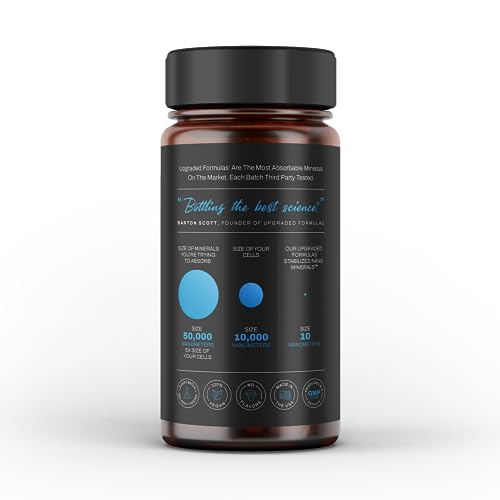 Upgraded Formulas Nano Magnesium Supplement, 3rd Party Clinical Trial, Improves Deep Sleep up to 250%, REM Sleep Up to 160% in only 14 nights - Enhances Calm, 30 Capsules