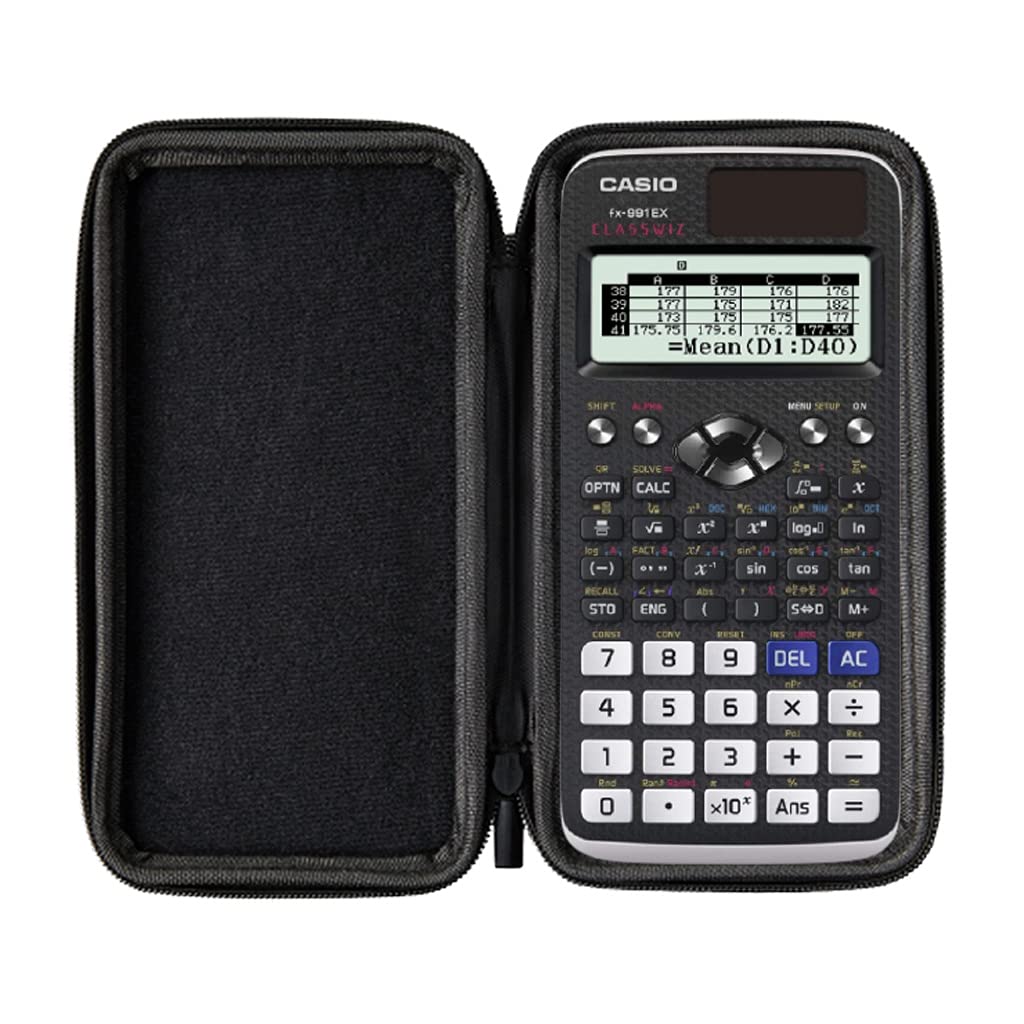 WYNGS Protective Case for Texas Instruments TI-30XS Multiview/TI-34 Multiview/TI-36X Pro/Case for Scientific Calculators in Black