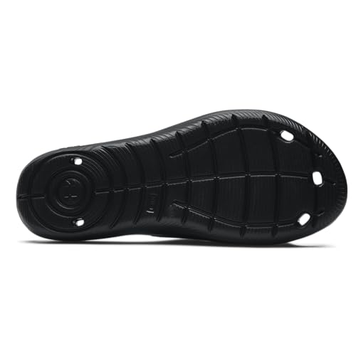 Under Armour mens Locker Iv Slide Sandal, Black Black White 001, 12 US