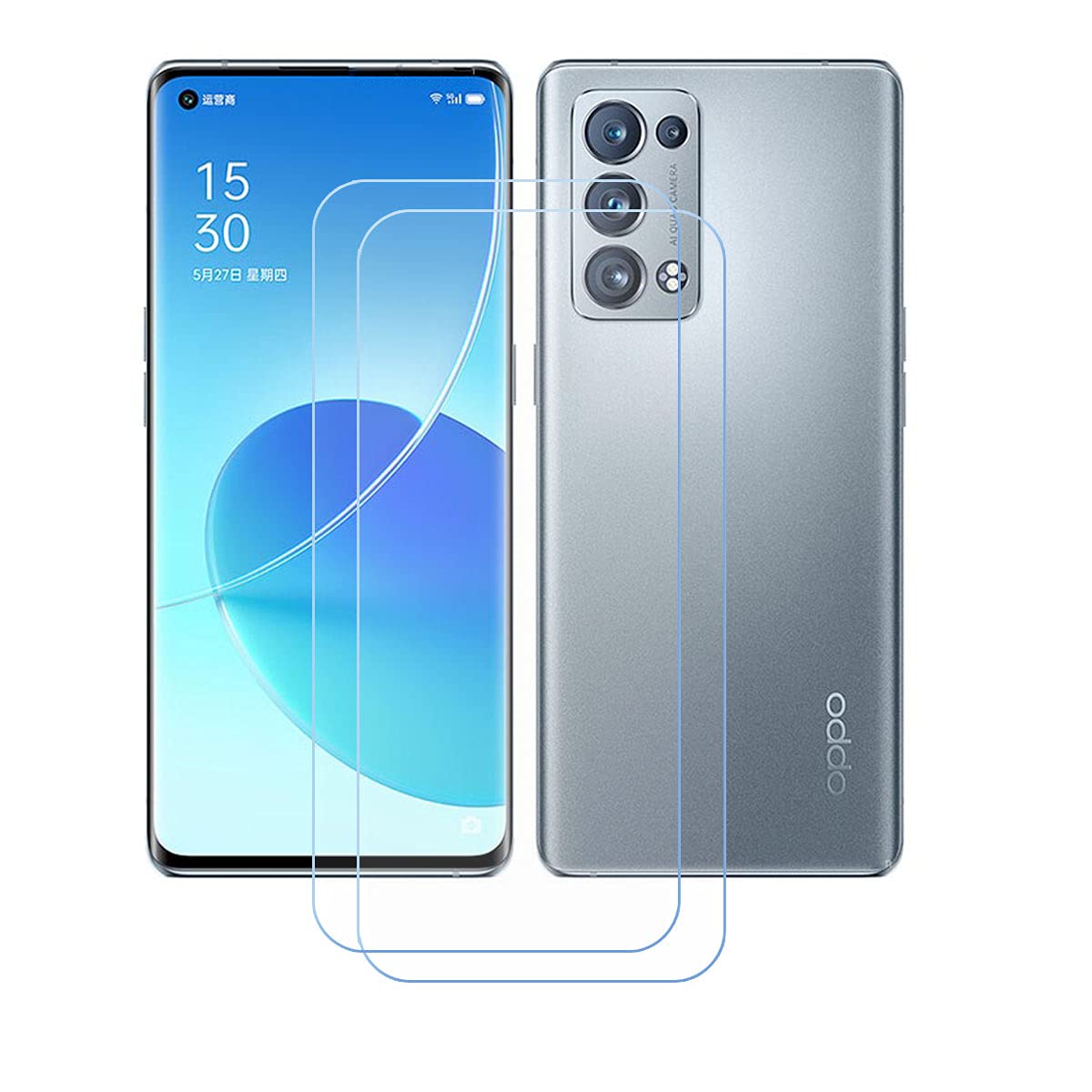 FZZSZS (2-Pack) Screen Protector for Oppo Reno 6 Pro+ 5G, Anti Scratch 9H Hardness Protective Film Premium HD Clarity Tempered Glass Friendly Designed for Oppo Reno 6 Pro+ 5G (6.55")