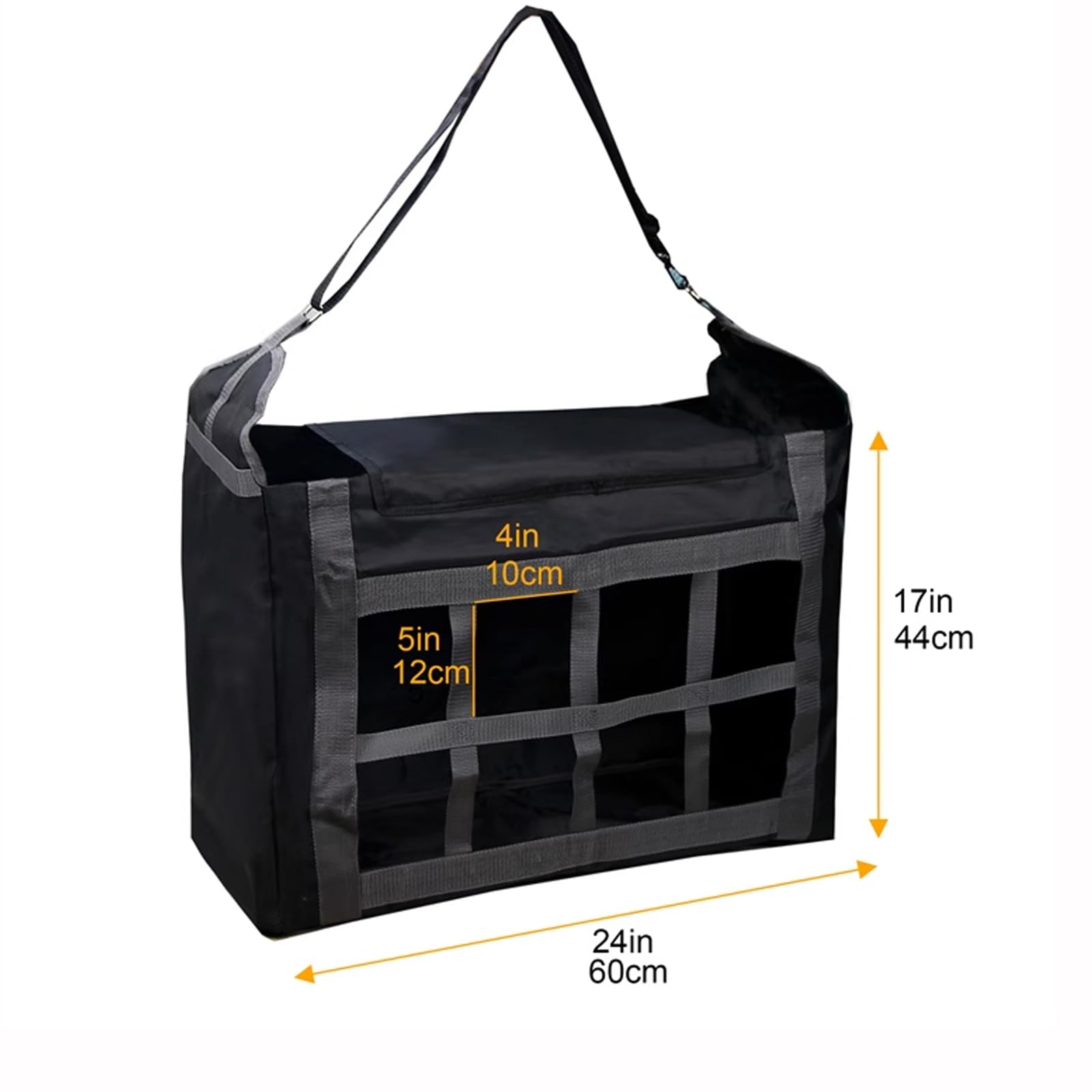 Slow Feeder Hay Bag - Hay Storage Net for Horse Donkey Goat for Camping Trips, Easy to Fill (1 PCS)