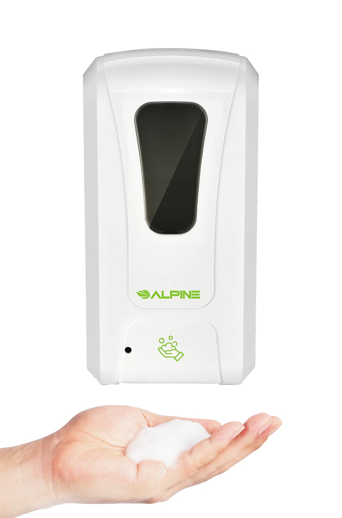 Alpine Automatic Hand Sanitizer Dispenser - Touchless Soap Dispenser for Restaurant, Hospital, School, Hotel, Kitchen and Bathroom -1200mL Foam White