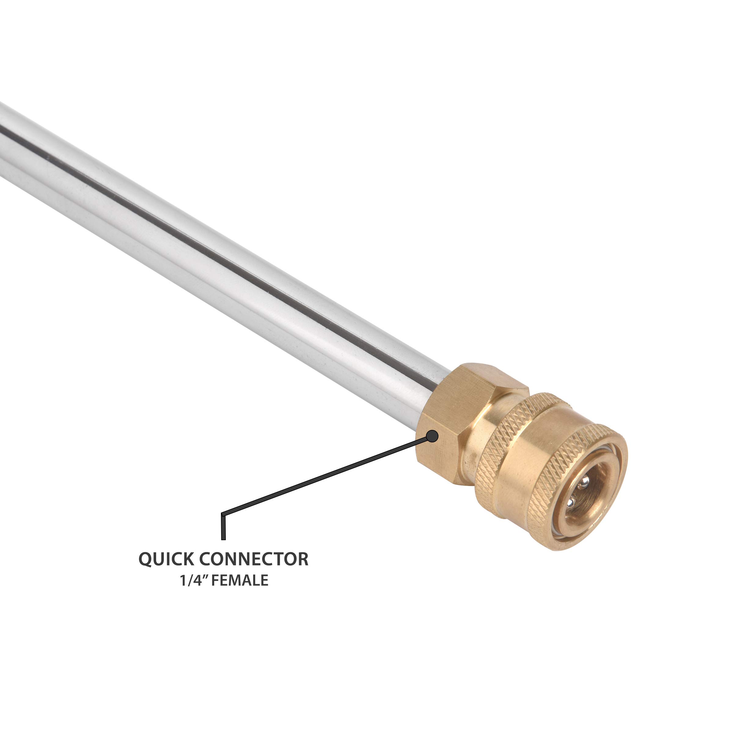 McKillans® Car Pressure Washer Extension Wand - Power Washer Wand Extension for Car Wash - Short Pressure Washer Wand Replacement - Pressure Washer Accessories & Attachments - 1/4” Quick Connect Plug