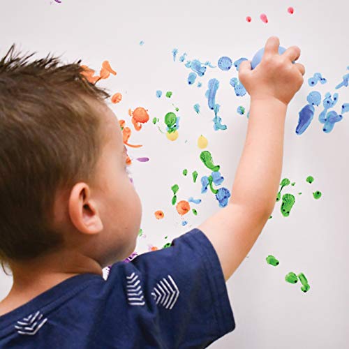 READY 2 LEARN Doodle Dabbers Dot Markers - Set of 6 Washable Colors - Non Toxic - Unique Toddler Grip - Markers for Kids