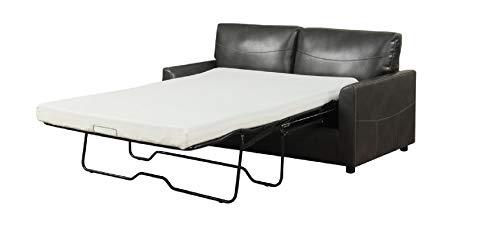 Emerald Home Slumber Contemporary Sleeper Sofa, Full, Charcoal Gray