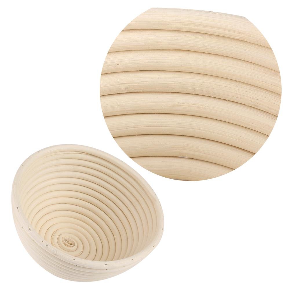 MAVIS LAVEN 8 Inch Bread Basket Round Proofing Basket for Bread Baking Dough Rising Rattan Basket (189cm)