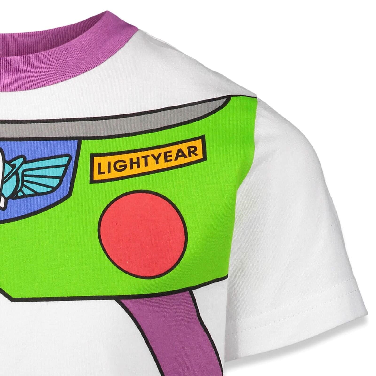 Disney Pixar Toy Story Buzz Lightyear Toddler Boys 2 Pack T-Shirts Buzz Lightyear Grey/White 2T