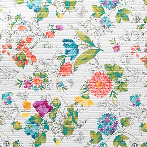 The Pioneer Woman Blooming Bouquet Non-Adhesive Shelf Liner, 12" x10'