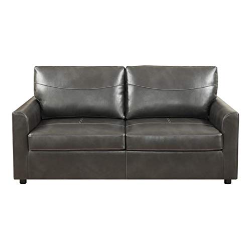 Emerald Home Slumber Contemporary Sleeper Sofa, Full, Charcoal Gray