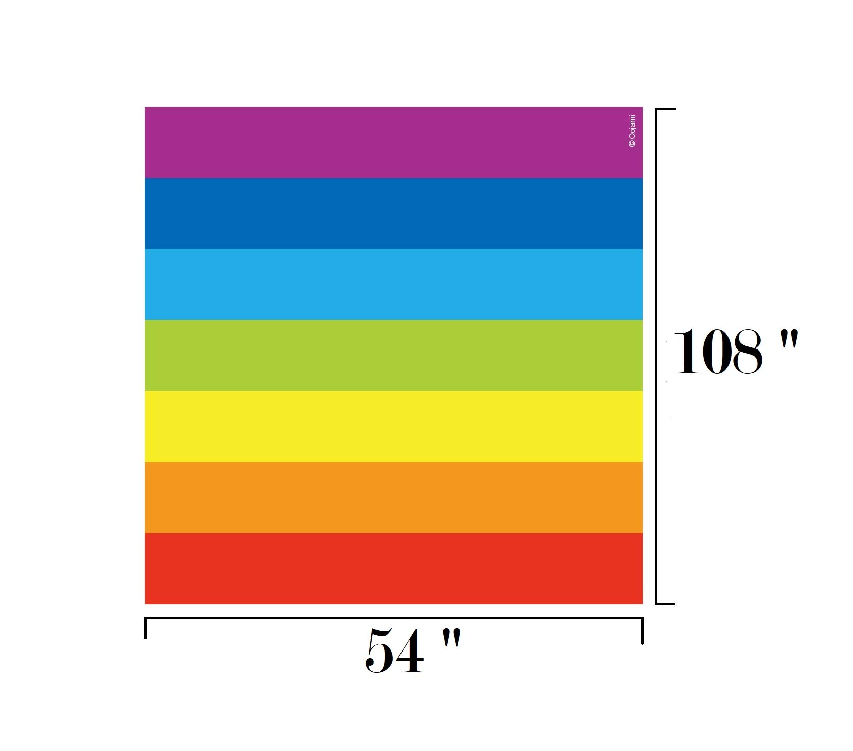Oojami 4 Pack Rainbow Table Cover Rainbow Theme Tablecloth Party Supplies Ideal for Birthday Parties, Carnival, Baby Shower Table Cloth