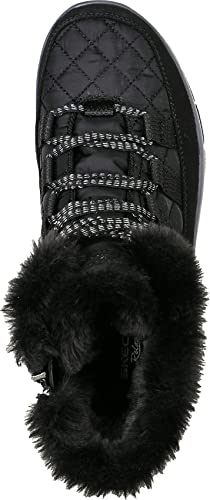 Skechers womens Sweater Fashion Boot, Black, 7.5 US