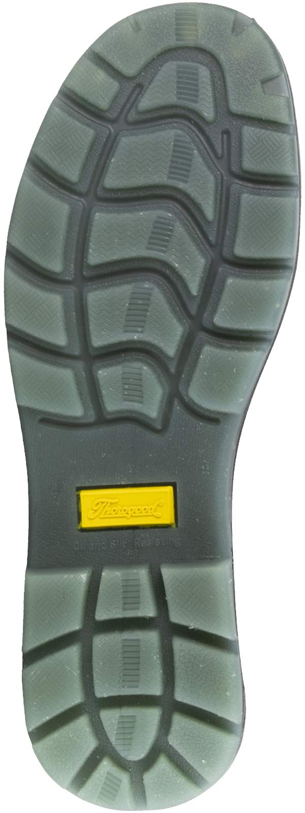 Thorogood Thoro-Flex 6” Slip On Work Boots for Men - Premium Leather with Comfort Footbed, Slip-Resistant Outsole, and Scuff-Free Translucent Bottom; EH Rated, Black/Trail Crazyhorse - 11 M US