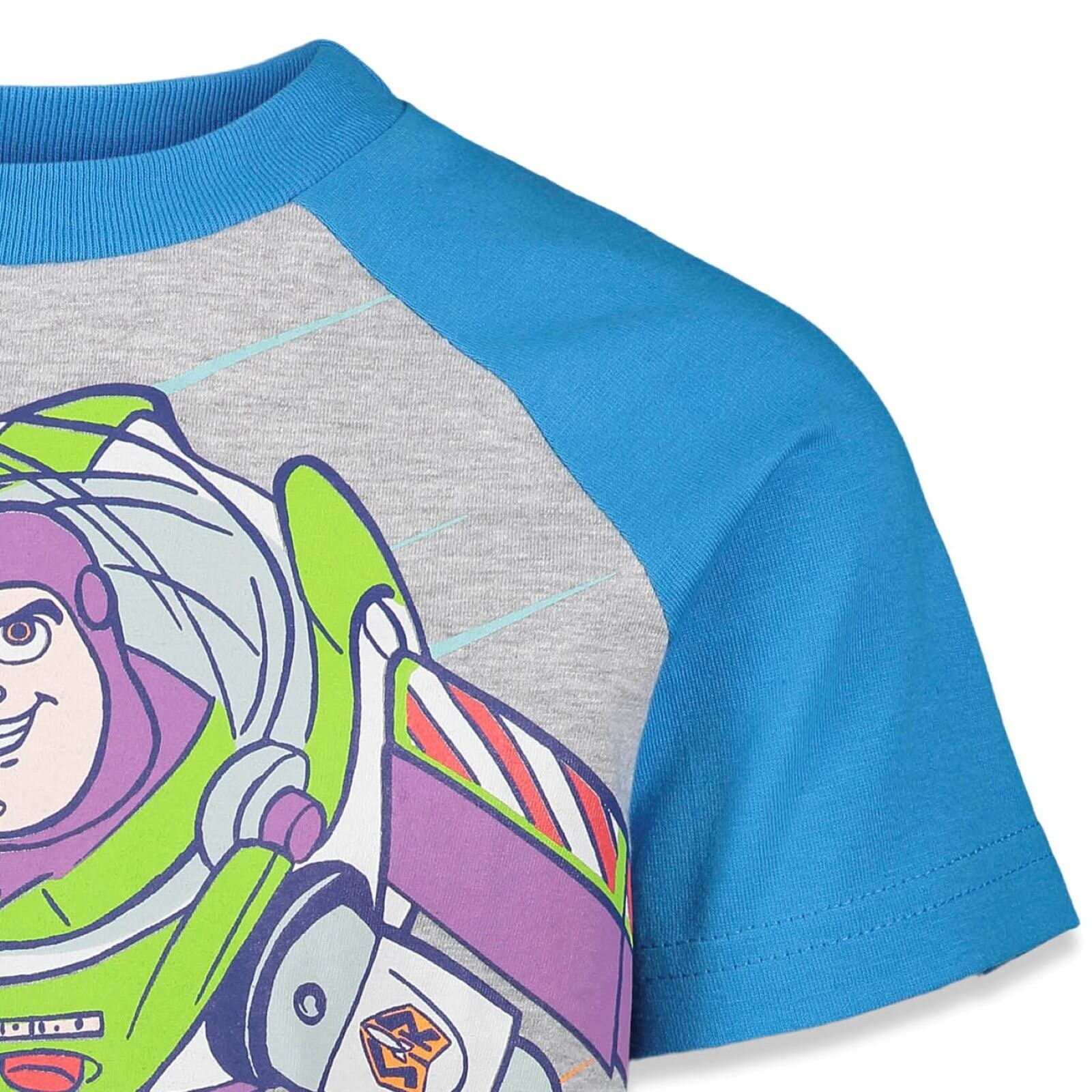 Disney Pixar Toy Story Buzz Lightyear Toddler Boys 2 Pack T-Shirts Buzz Lightyear Grey/White 2T