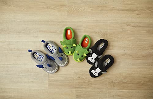 Dearfoams Easter Basket Stuffers Gifts for Kids Washable Animal Critter Slippers, Dog, 2-3 Big Kid