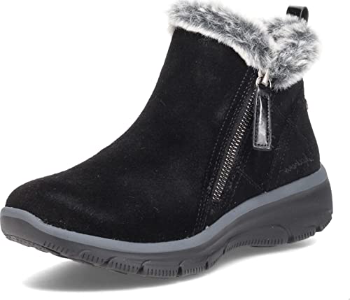 Skechers womens Zip Bootie Fashion Boot, Black, 10 US