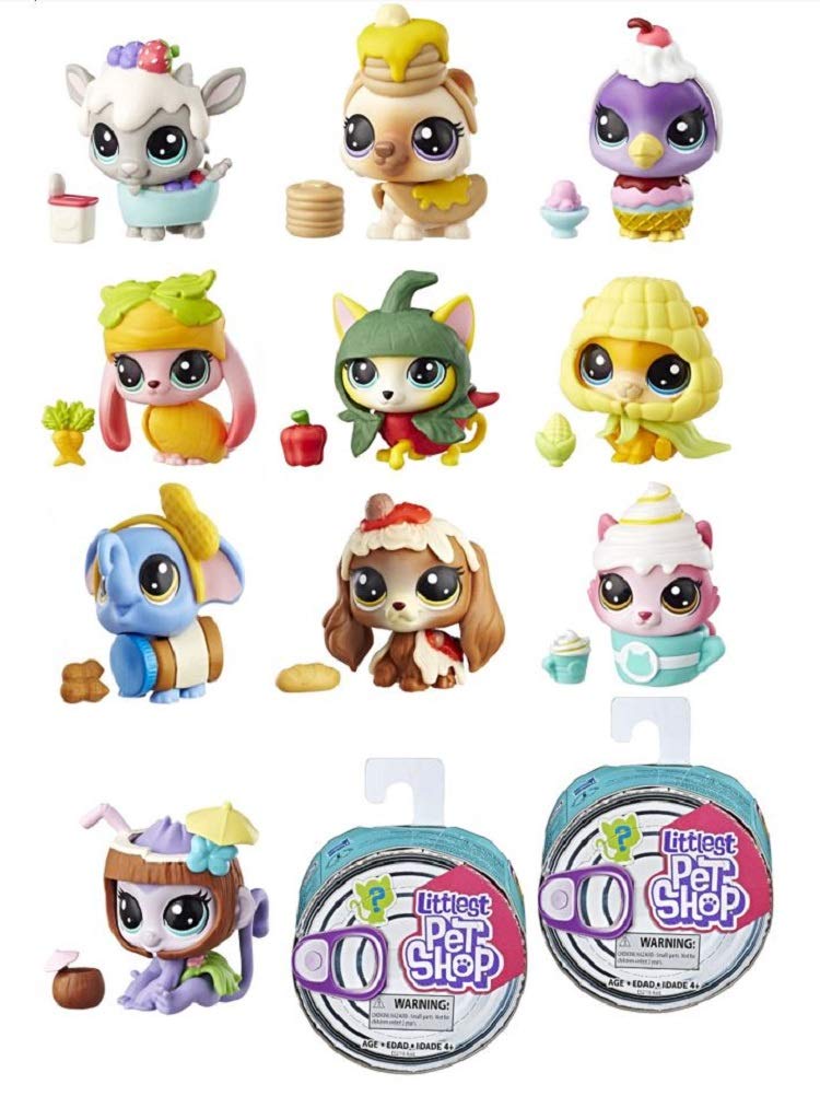 Littlest Pet Shop Hungry Pets Set of 10 ( Includes x2 Bonus! ) Includes 12 Pets Product Name