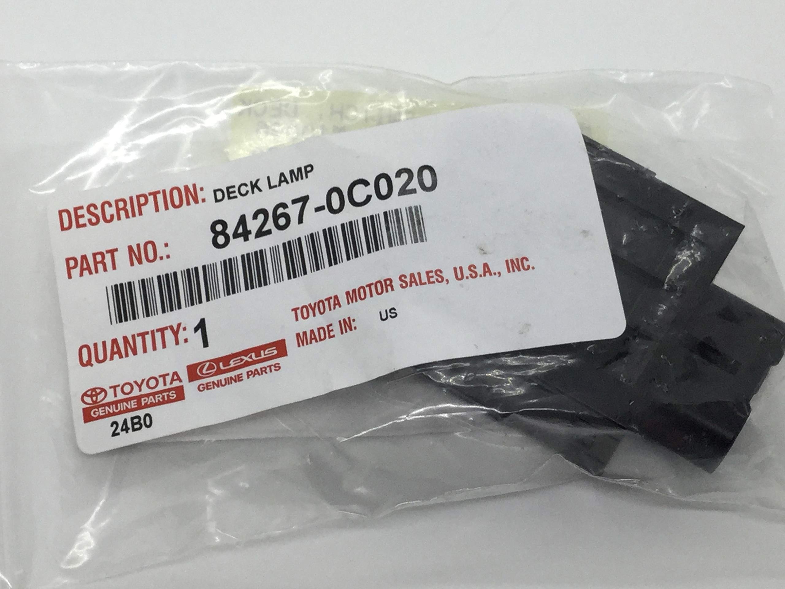 Genuine Toyota Tacoma & Tundra Deck Lamp Bed Light Switch 84267-0C020, BLACK