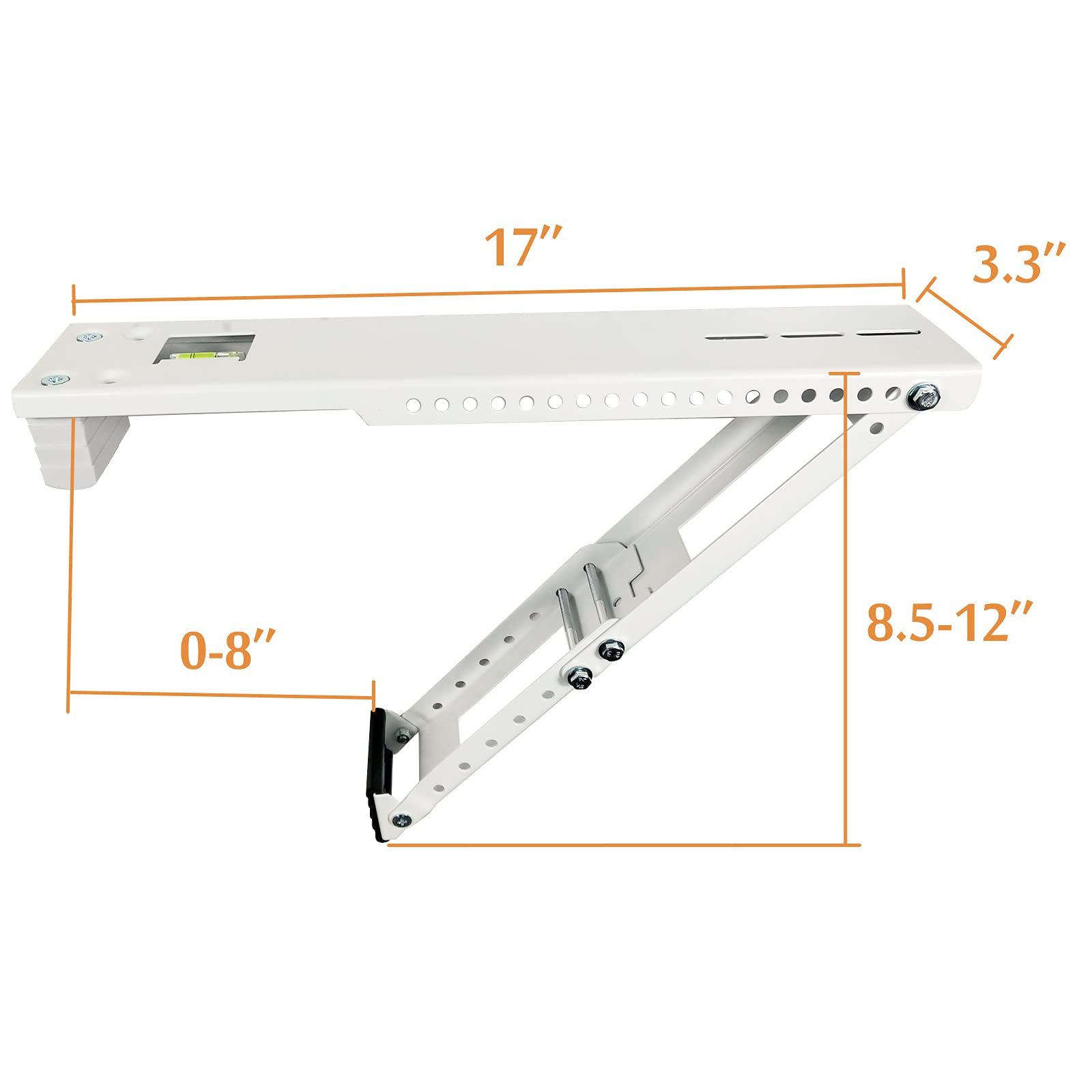 Foozet Window Air Conditioner Support Bracket Heavy Duty, Up to 165 lbs, Fits Up to 24K btu A/C Unit