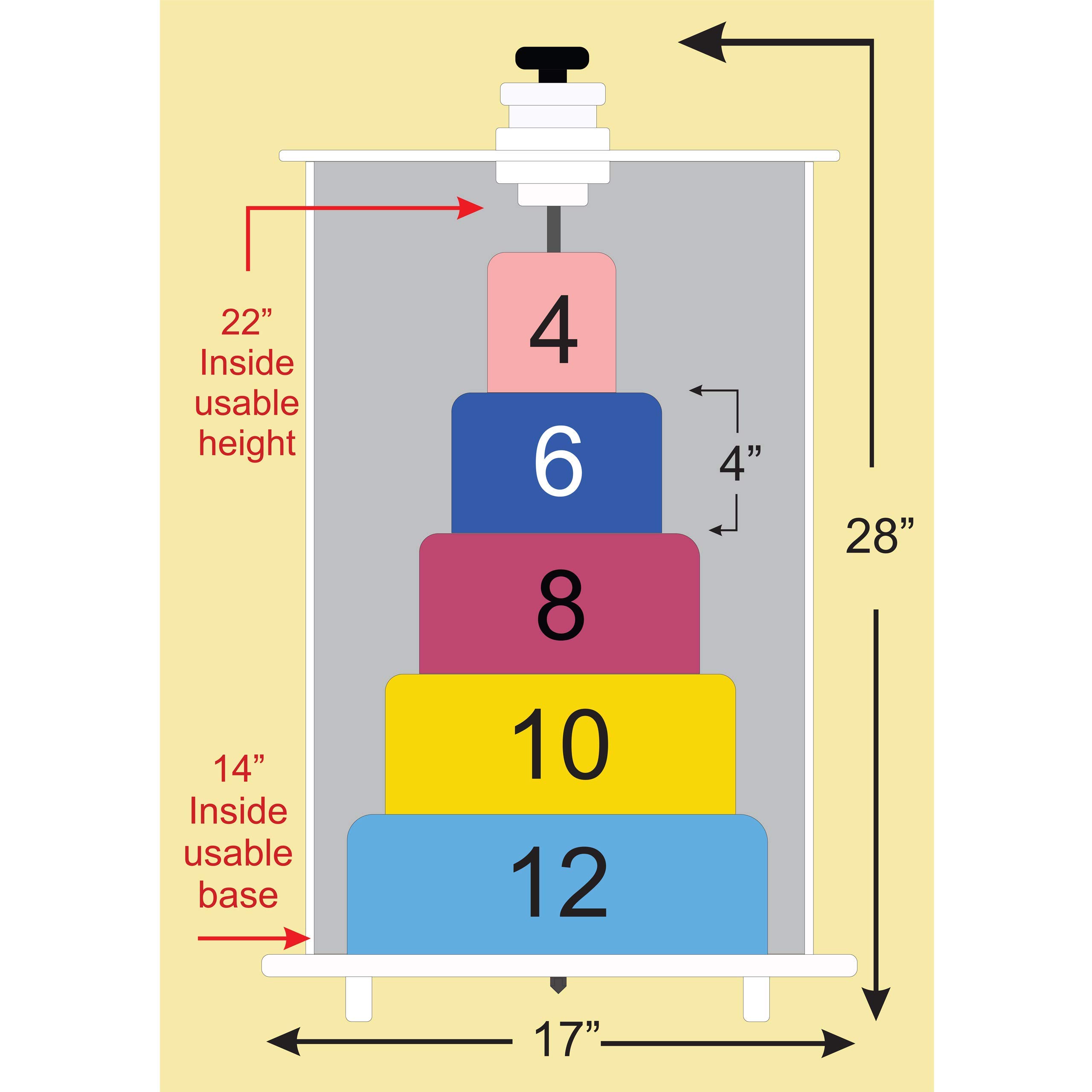 CAKESAFE Reusable Mini/Tall Cake Transporter, Clear Plastic Cake Carrier (14" W x 22" H)