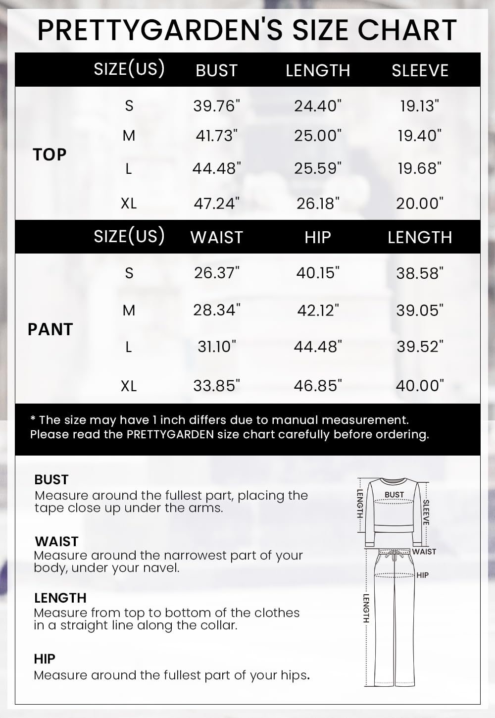 PRETTYGARDEN Women's Tie Dye Two Piece Pajamas Set Casual Long Sleeve Sweatshirt with Long Pants Loungewear (Grey,X-Large)