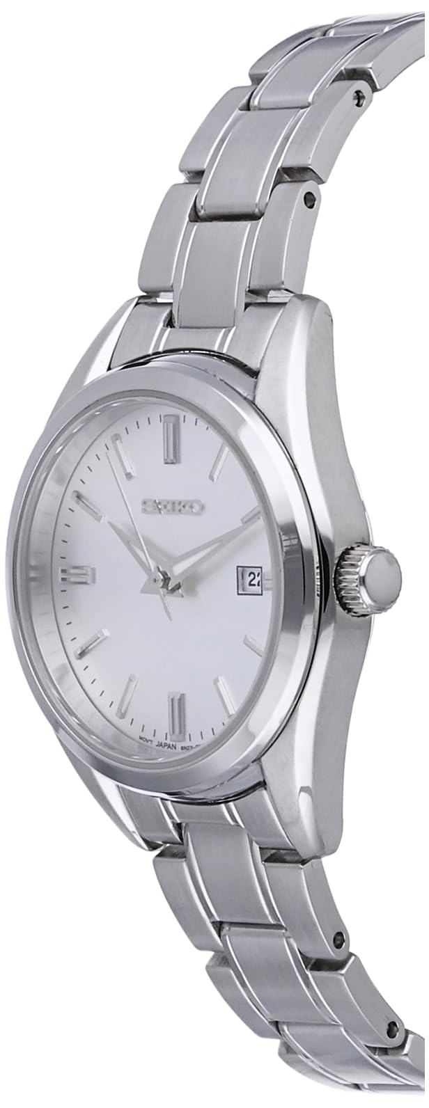 Seiko Women's Essentials Japanese Quartz With Stainless Steel Strap, Silver (Model: SUR633)