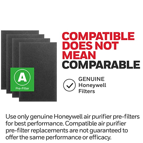 Honeywell HRF-A200 Air Purifier Pre Kit Filter, 4-Pack - Allergen Air Filter Targets Dust, VOC, Pet, Kitchen, and Wildfire/Smoke Odors