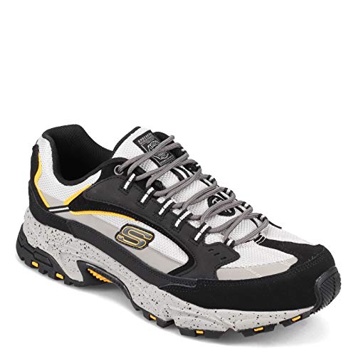 Skechers Men's Stamina ST Athletic Style Industrial Shoe, Black Grey, 10.5