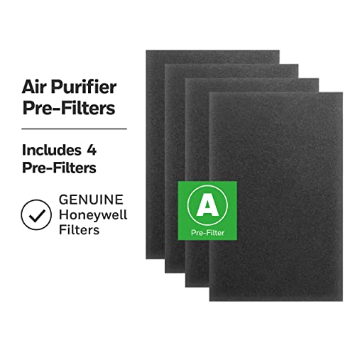 Honeywell HRF-A200 Air Purifier Pre Kit Filter, 4-Pack - Allergen Air Filter Targets Dust, VOC, Pet, Kitchen, and Wildfire/Smoke Odors