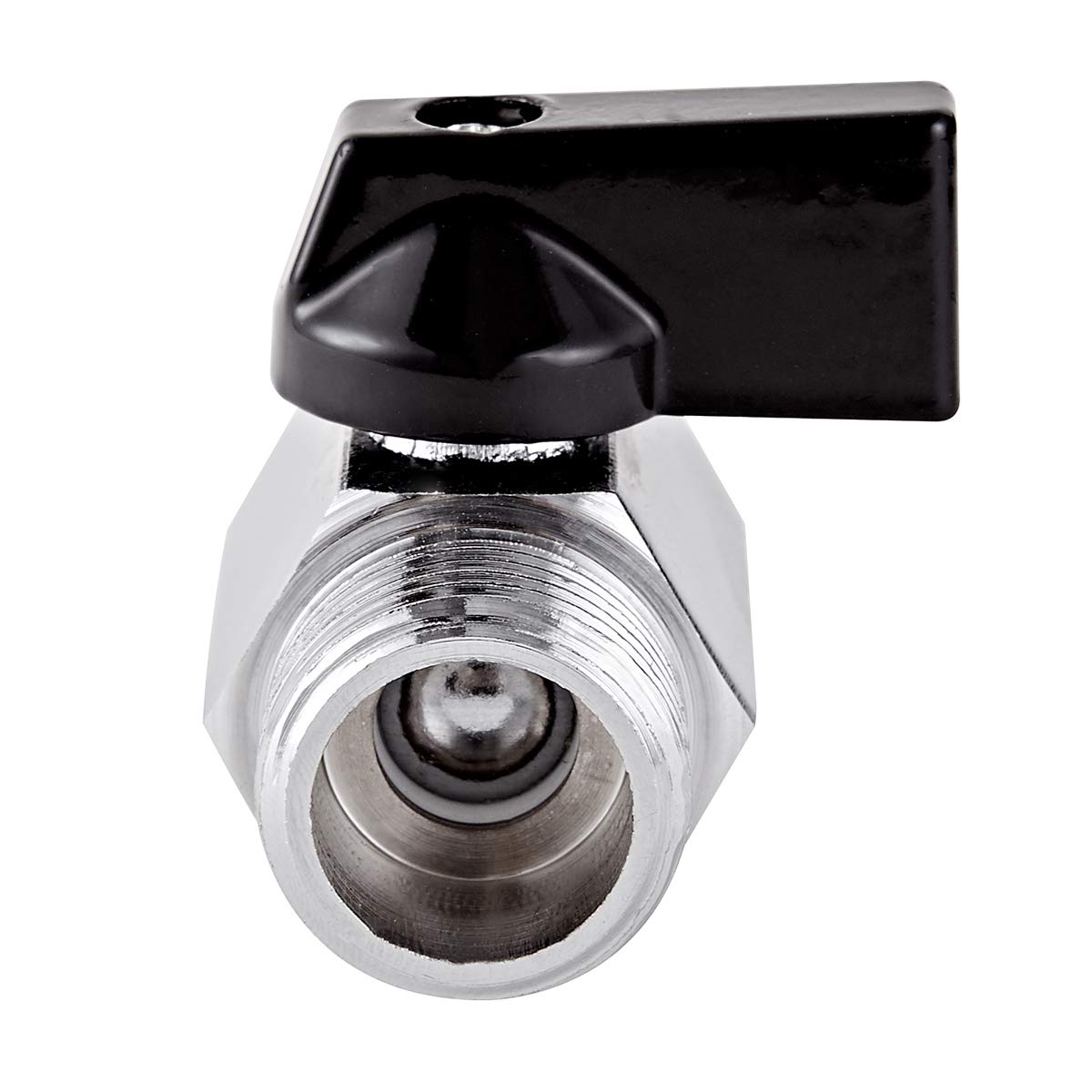 CPWUFIYD 2 Pack Brass Mini Ball Valve 1/2" NPT Female x Male Thread Shut-Off Valve