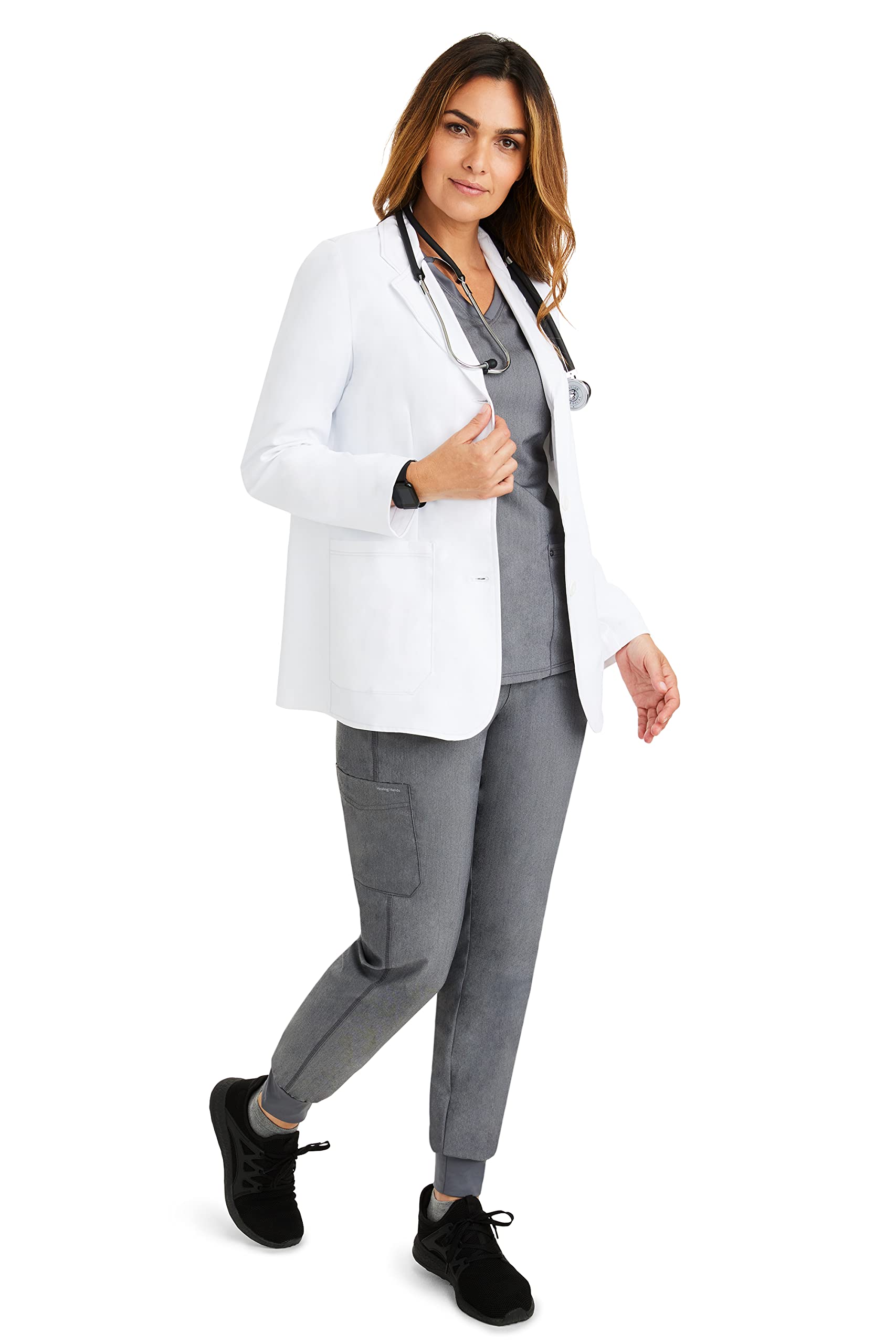 Healing Hands White Lab Coat 5 Pocket 5160 Flo Full Sleeve Women's Consult Lab Coat The White Coat Minimalist Collection White 3XL