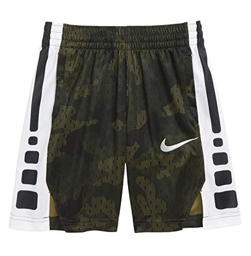 Nike Dry Boy's Elite Dri-Fit Basketball Shorts Green Black White CD7584 368 (s)