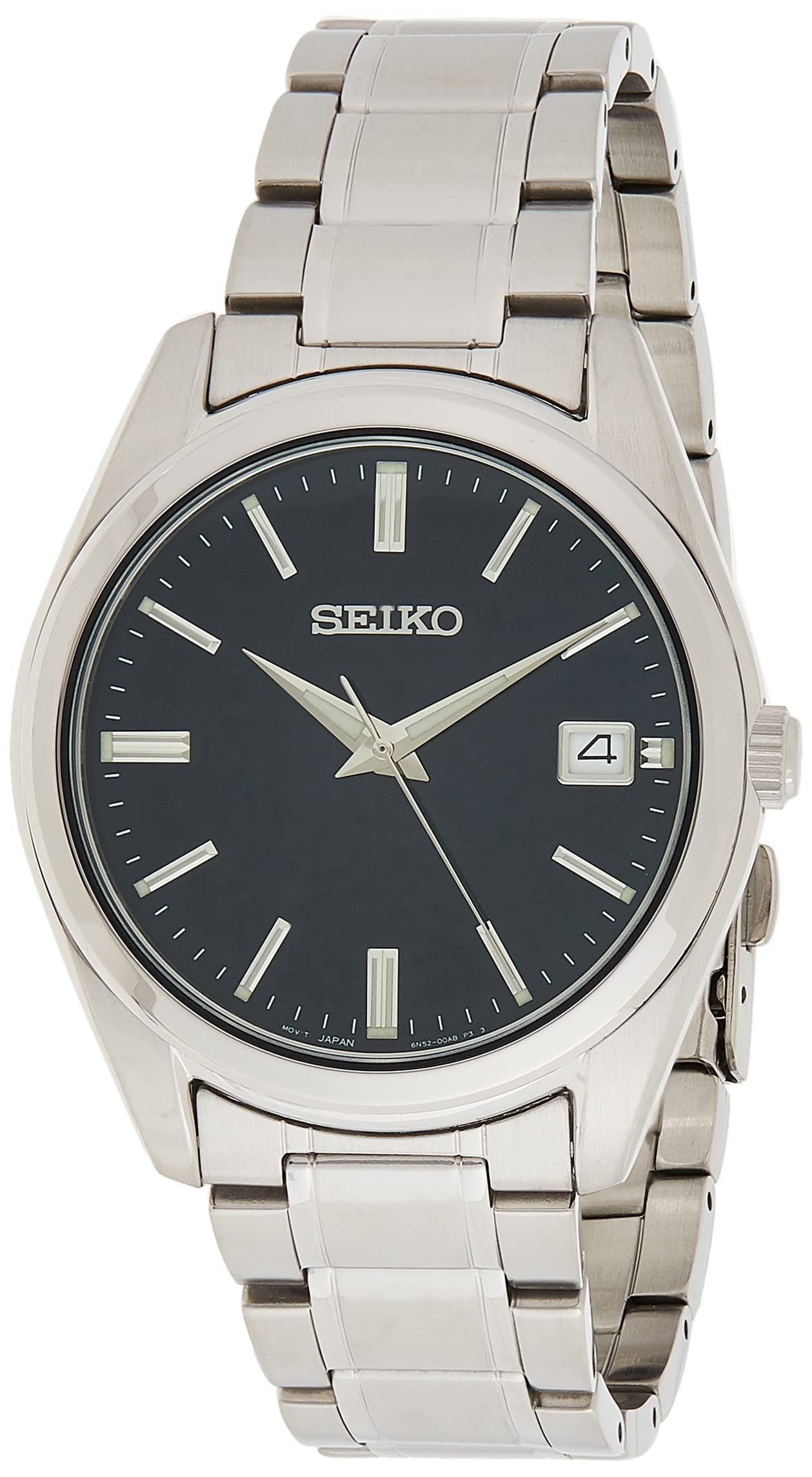 Seiko Men's Essentials Japanese Quartz With Stainless Steel Strap, Silver (Model: SUR309)