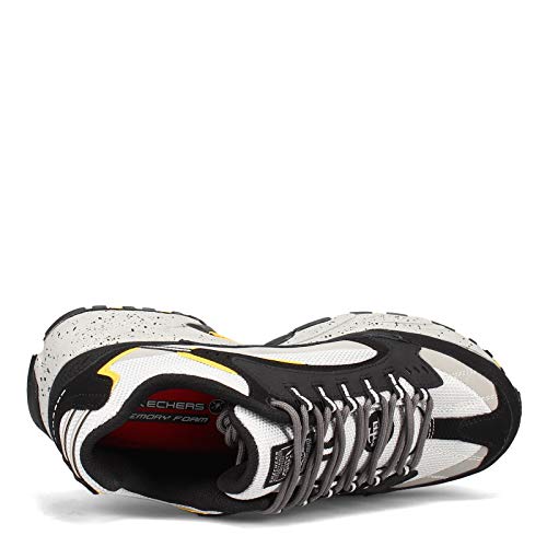 Skechers Men's Stamina ST Athletic Style Industrial Shoe, Black Grey, 10.5