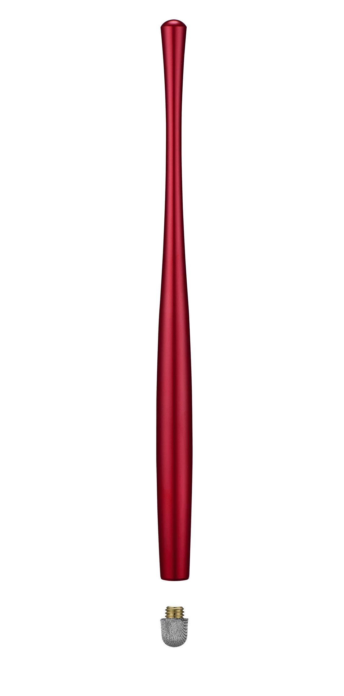 Slim Waist Stylus Pens for Touch Screen, Compatible with iPad, iPhone, Kindle Fire, 8 Extra Replaceable Hybrid Fiber Tips (Black,Silver,Blue, Red)