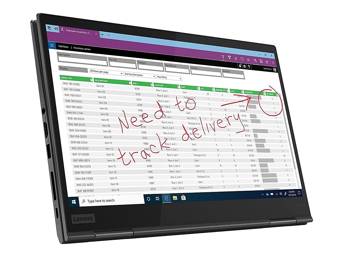 Lenovo ThinkPad X1 Yoga Gen 5 20UB003QUS 14" Touchscreen 2 in 1 Notebook - 4K UHD - 3840 x 2160 - Intel Core i7 (10th Gen) i7-10610U Quad-core (4 Core) 1.80 GHz - 16 GB RAM - 1 TB SSD - Iron Gray