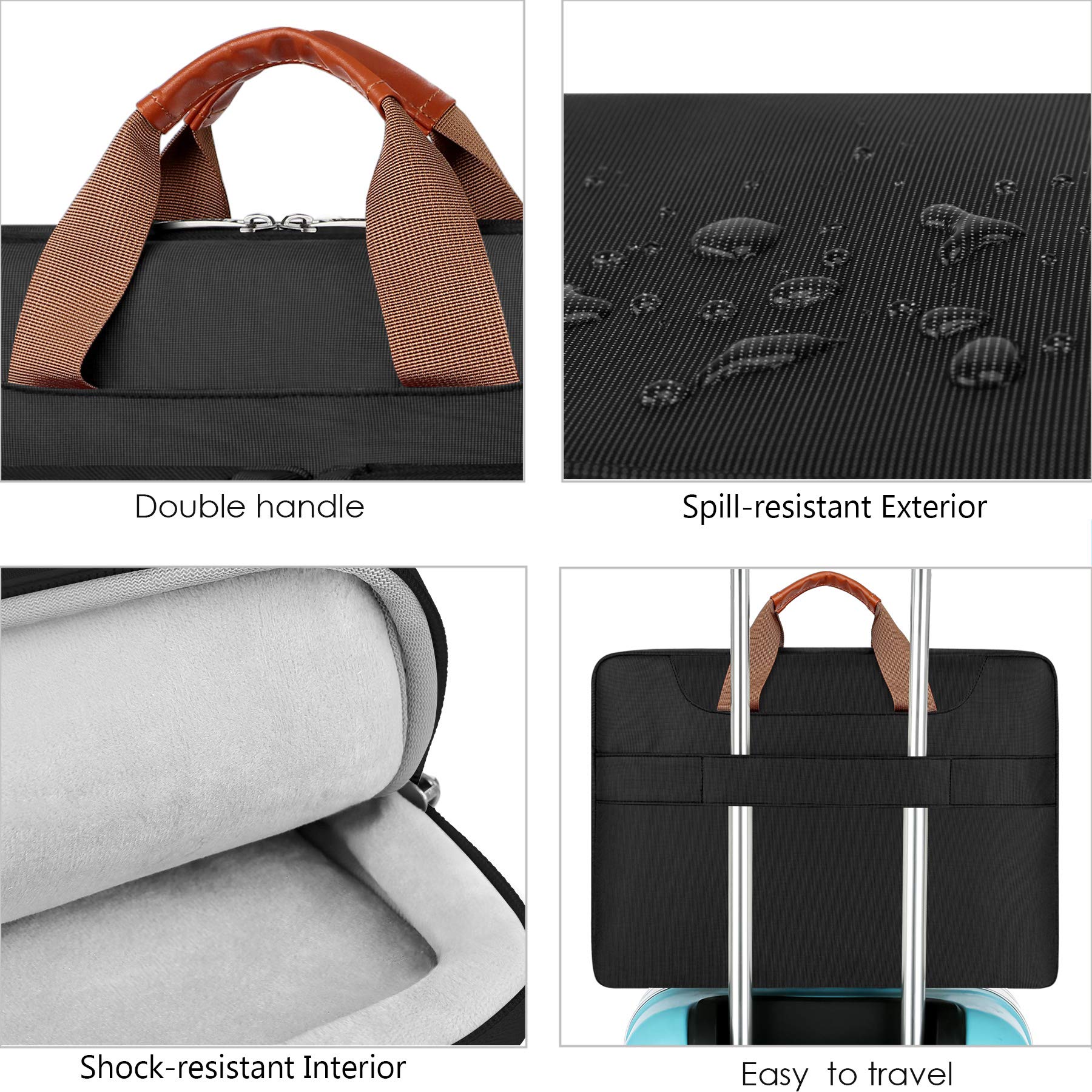 Lacdo 360° Protective Laptop Shoulder Bag, 14 inch Laptop Bag for 14 inch New MacBook Pro M4/M3/M2/M1 Chips Pro Max A3112 A3401 A3185 A2918 A2992 A2779 A2442 2024-2021 Computer Messenger Bag, Gray