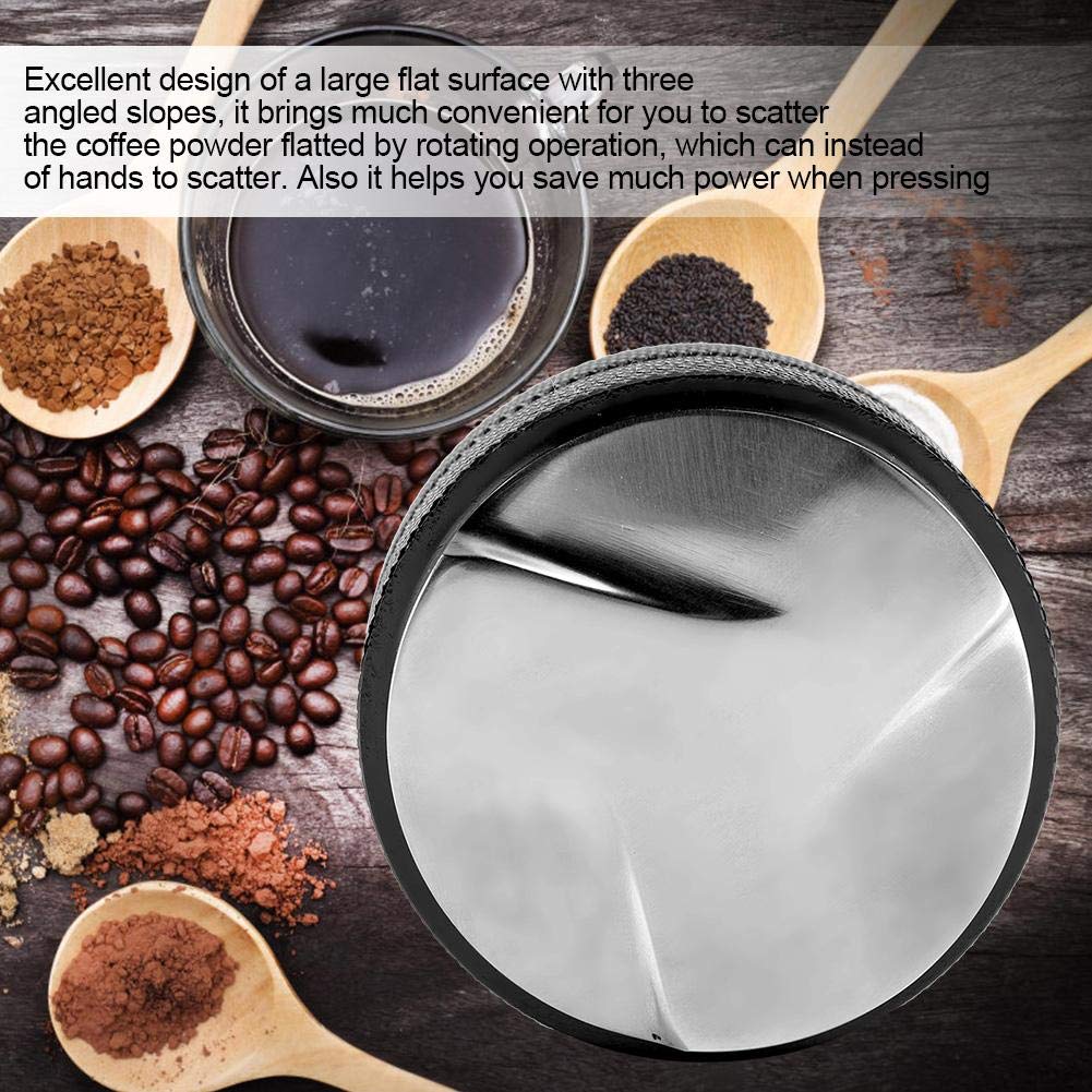 FastUU Espresso Tamper, Coffee Tamper, Anti-Slip Adjustable Height for Coffee Making for Barista(Black)