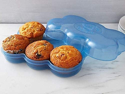 Muffin Fresh Container (Holds 6 Muffins) - Reusable Muffin Storage/Muffin Saver Container - Eco Friendly - A Shark Tank Product