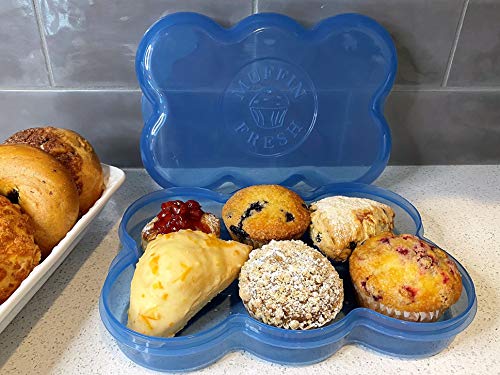 Muffin Fresh Container (Holds 6 Muffins) - Reusable Muffin Storage/Muffin Saver Container - Eco Friendly - A Shark Tank Product