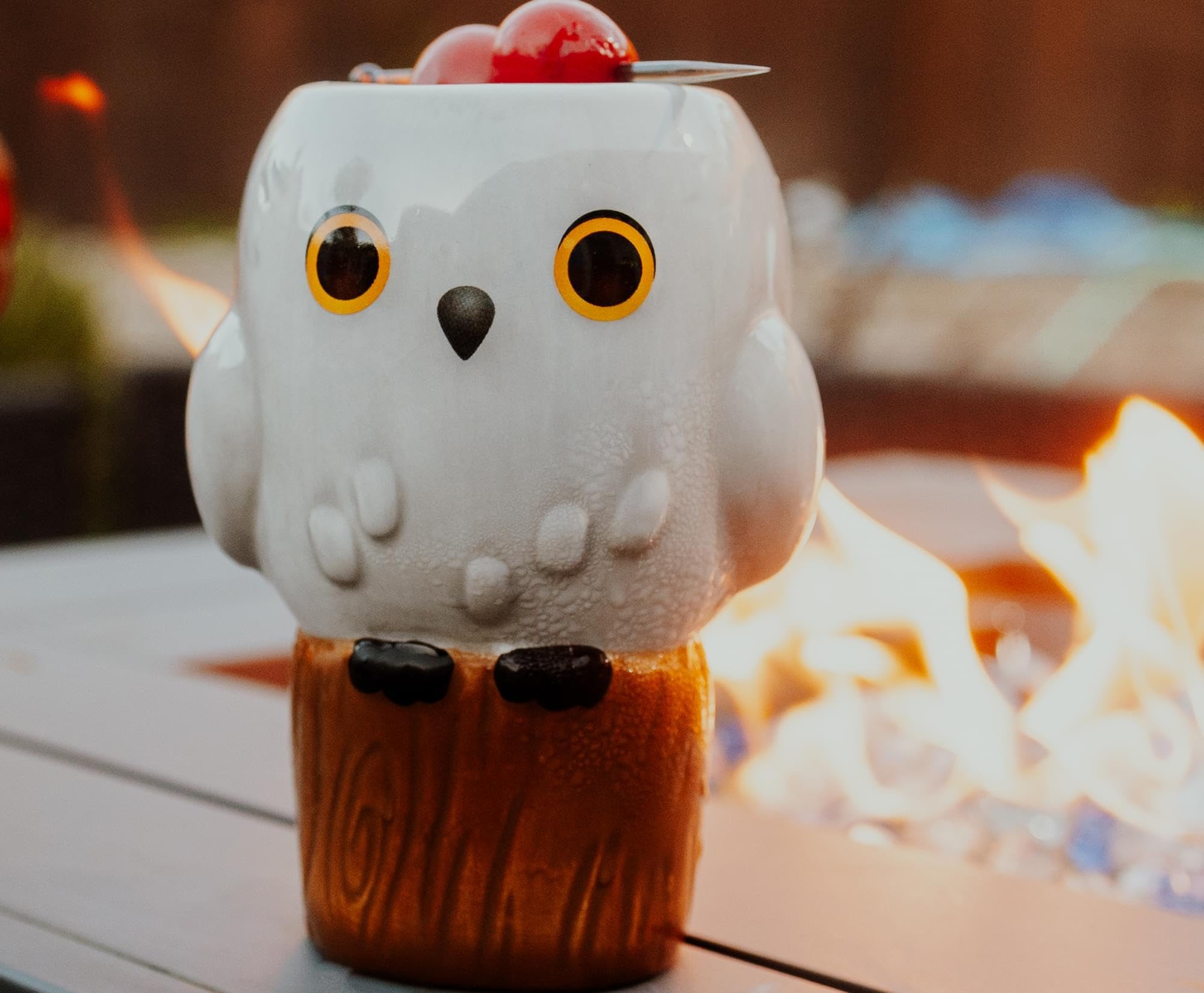 Harry Potter Hedwig Owl Coffee Mug, 16 Oz -Kawaii Figure Goblet Cup Design by Jerrod Maruyama - Ceramic - Great Gift for Kids & Adults