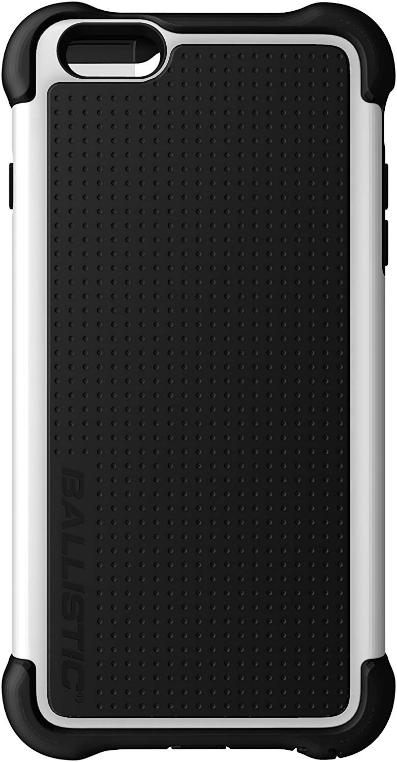 Ballistic for iPhone 6S Plus / 6 Plus Holster Case,TJ Tough Jacket Maxx, Screen Protector, Rugged and Heavy Duty Defender Cover W/Belt Clip Holder (Black/White)