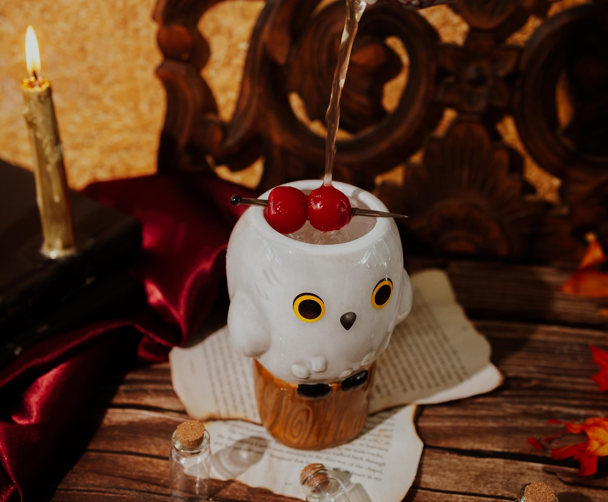 Harry Potter Hedwig Owl Coffee Mug, 16 Oz -Kawaii Figure Goblet Cup Design by Jerrod Maruyama - Ceramic - Great Gift for Kids & Adults