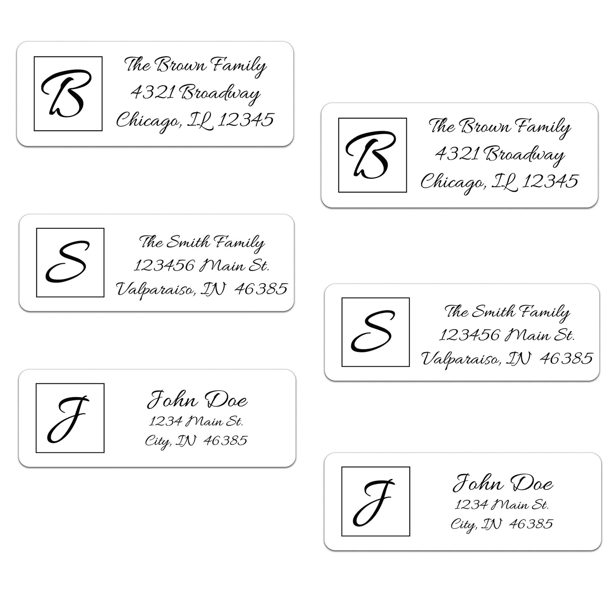 Personalized Return Address Labels - Simple Elegant Design - 240 Labels & 240 Envelope Seals Included - Made in The U.S.A.