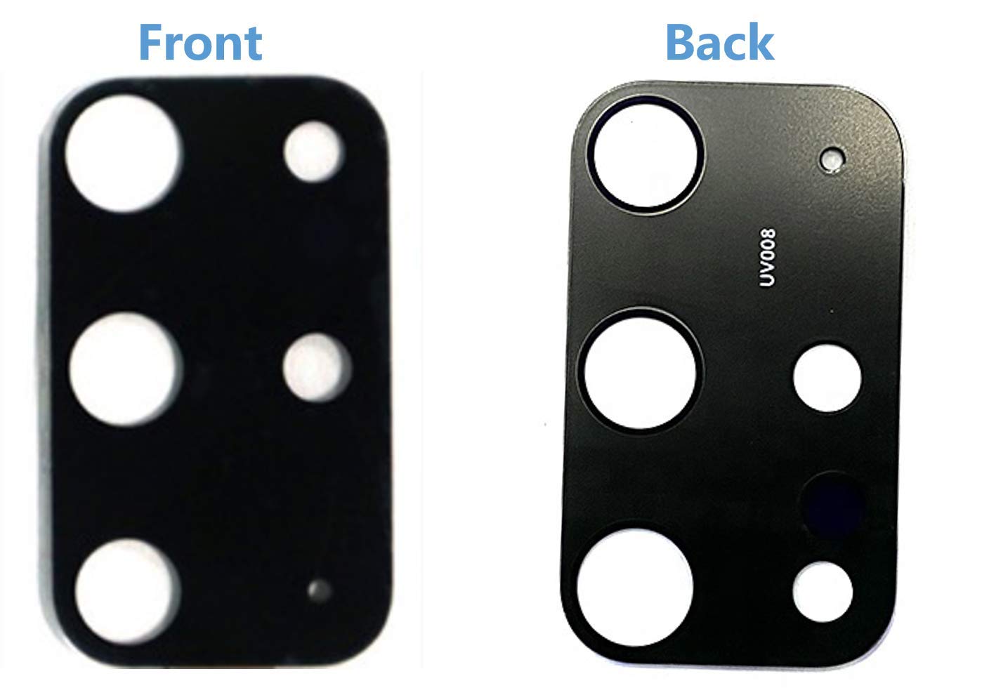 2 Pieces Galaxy S20 Plus 5G Rear Back Camera Glass Lens Cover Replacement for Samsung Galaxy S20 Plus 5G (All Carriers) with Tape Pre-Installed +Repair Tools (S20 Plus)(Black)