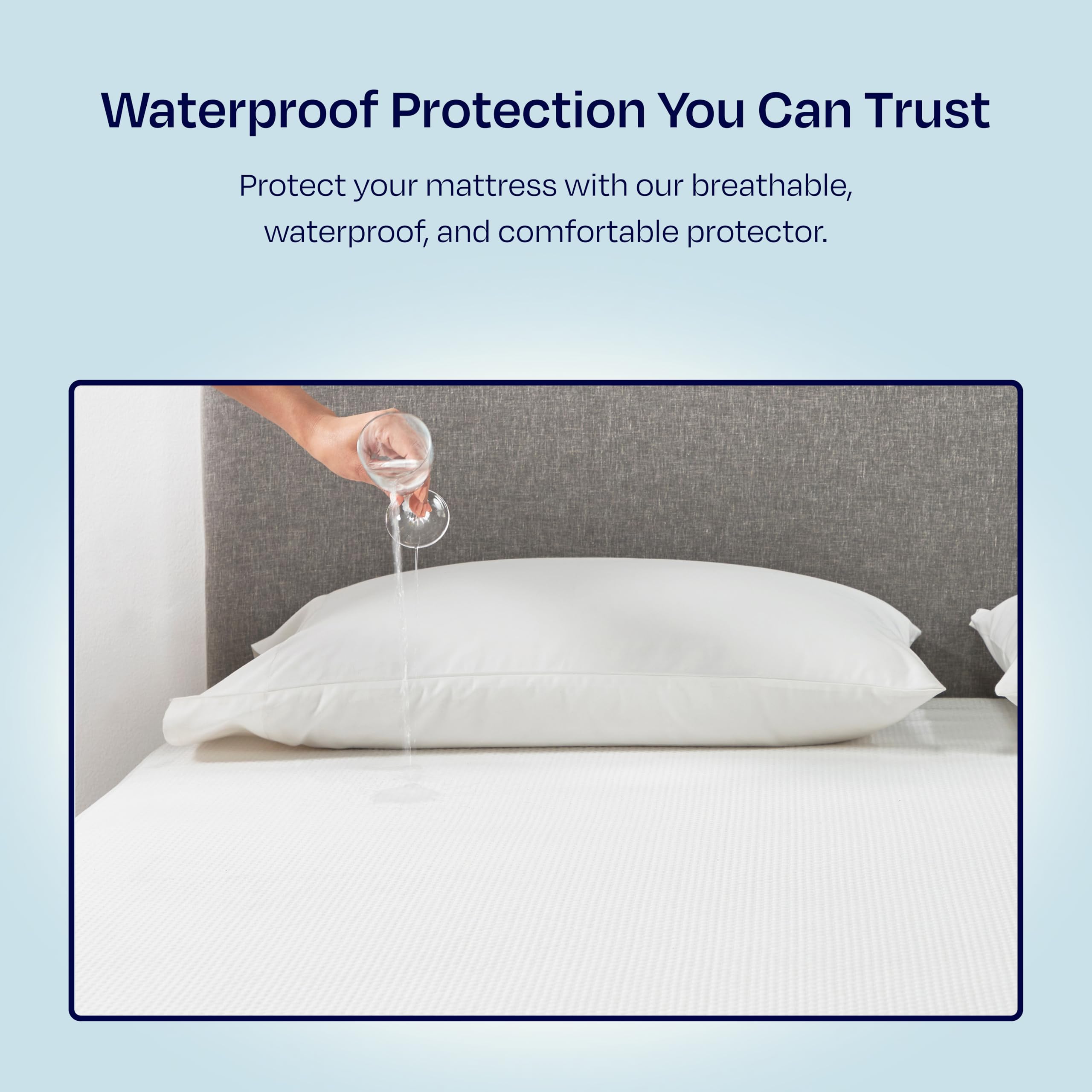 California Design Den Premium Waterproof Mattress Protector for Twin XL Size Bed - Soft, Cooling, Noiseless, Machine Washable, Fitted Mattress Cover with 8-20 Inch Deep Pockets